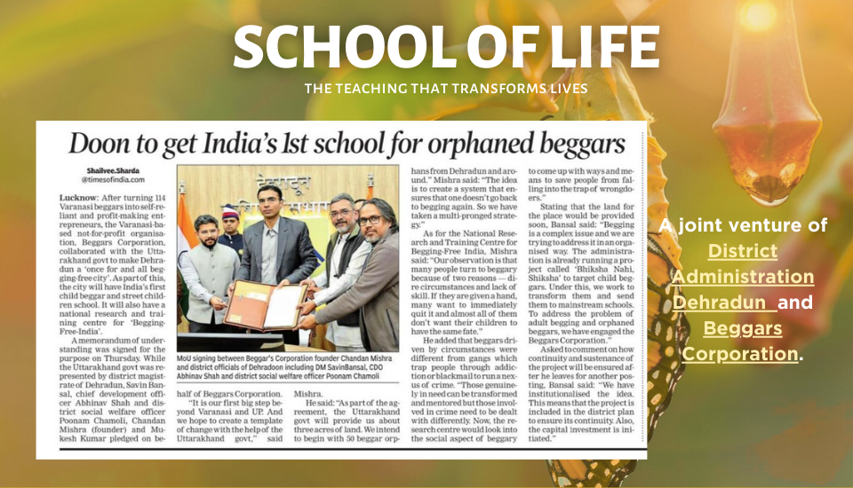 Begging free Dehradun